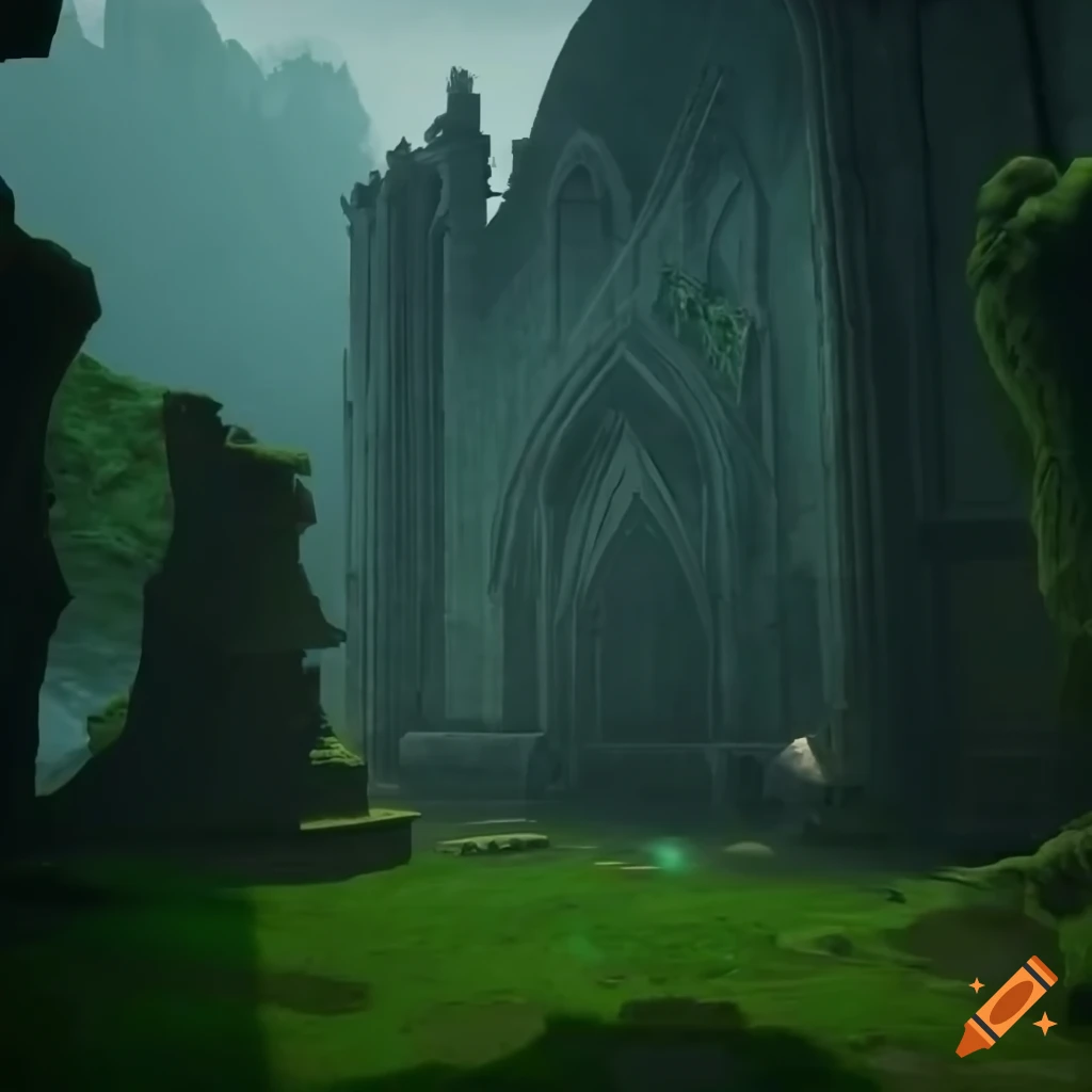 In the background between formation from above fantasy rpg game forest ...