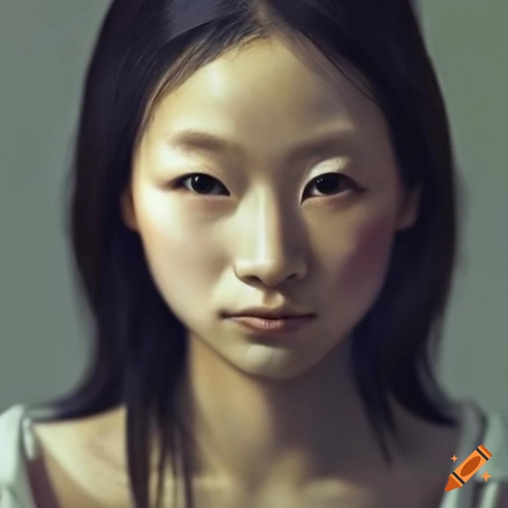 Japanese, woman, young, portrait, facing camera