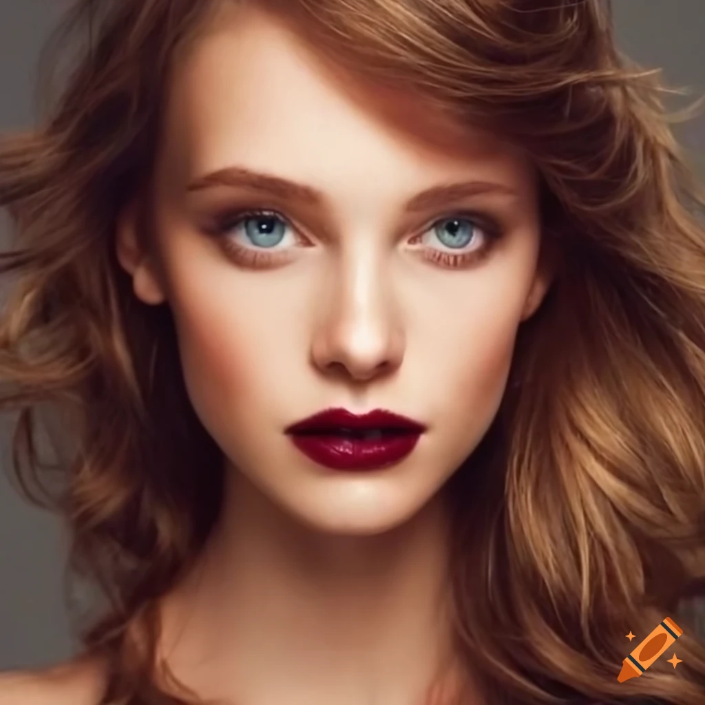 Female Sharp Eyes Perfect Lip Ratio Medium Length Hair Wavy Hair