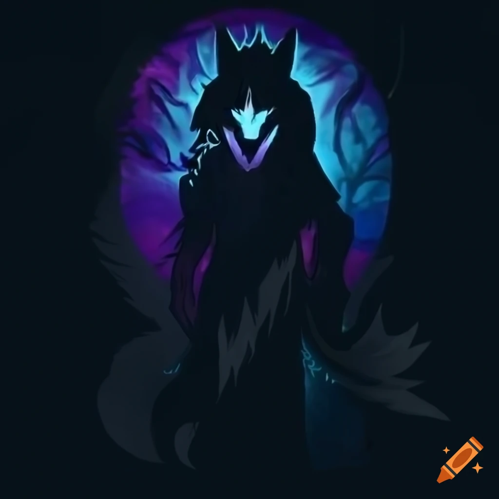 Shadow priest and fox logo on Craiyon