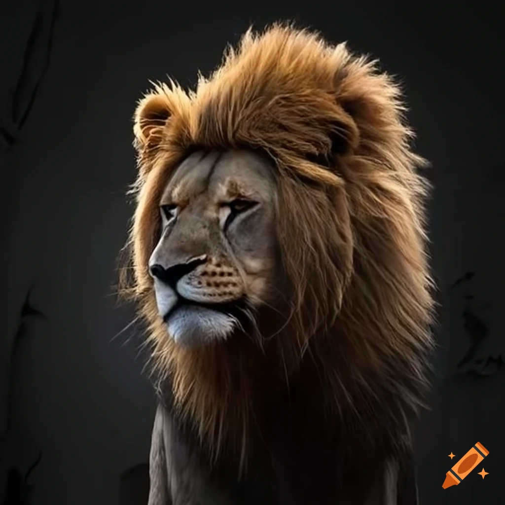 Lion in jail