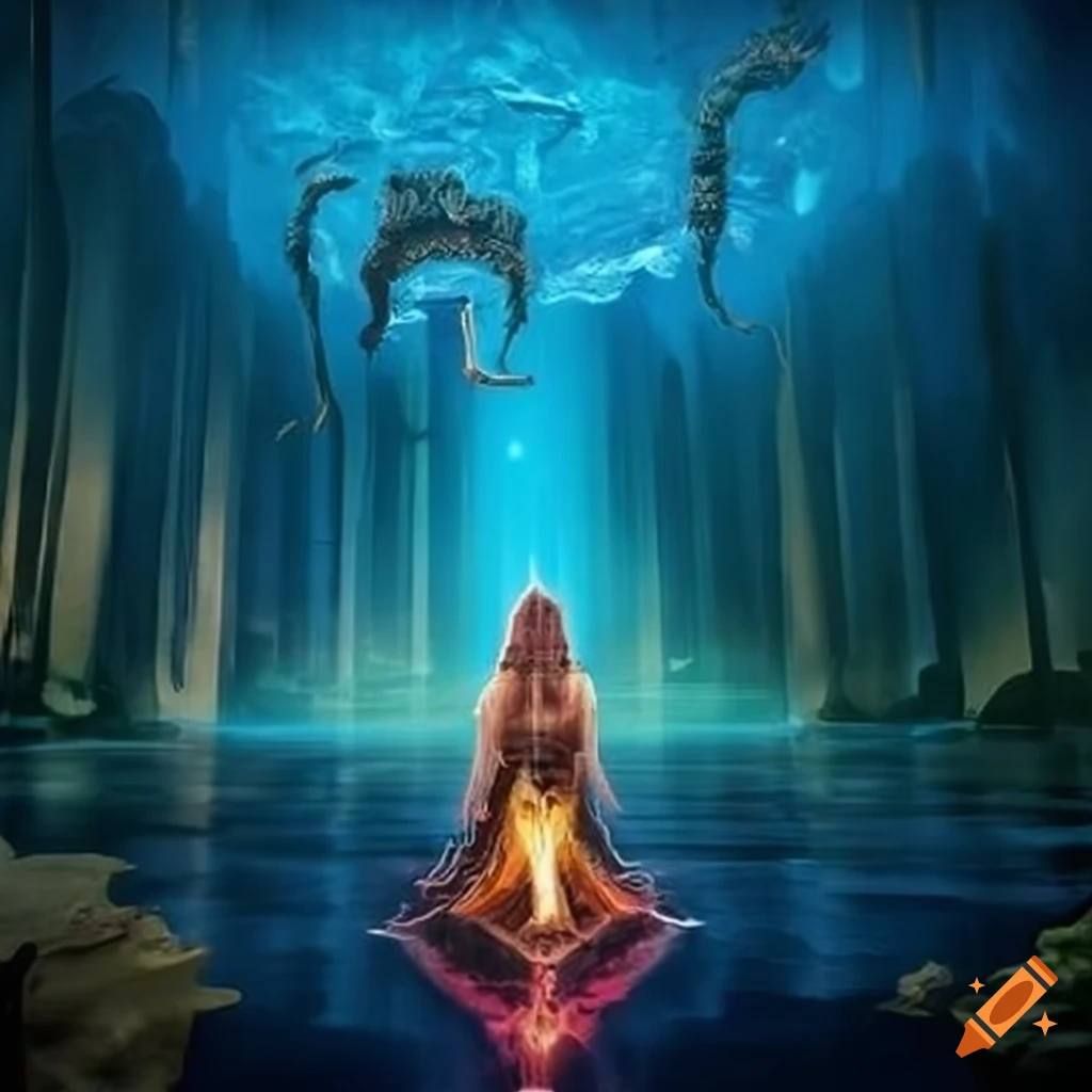 Floating realm on Craiyon