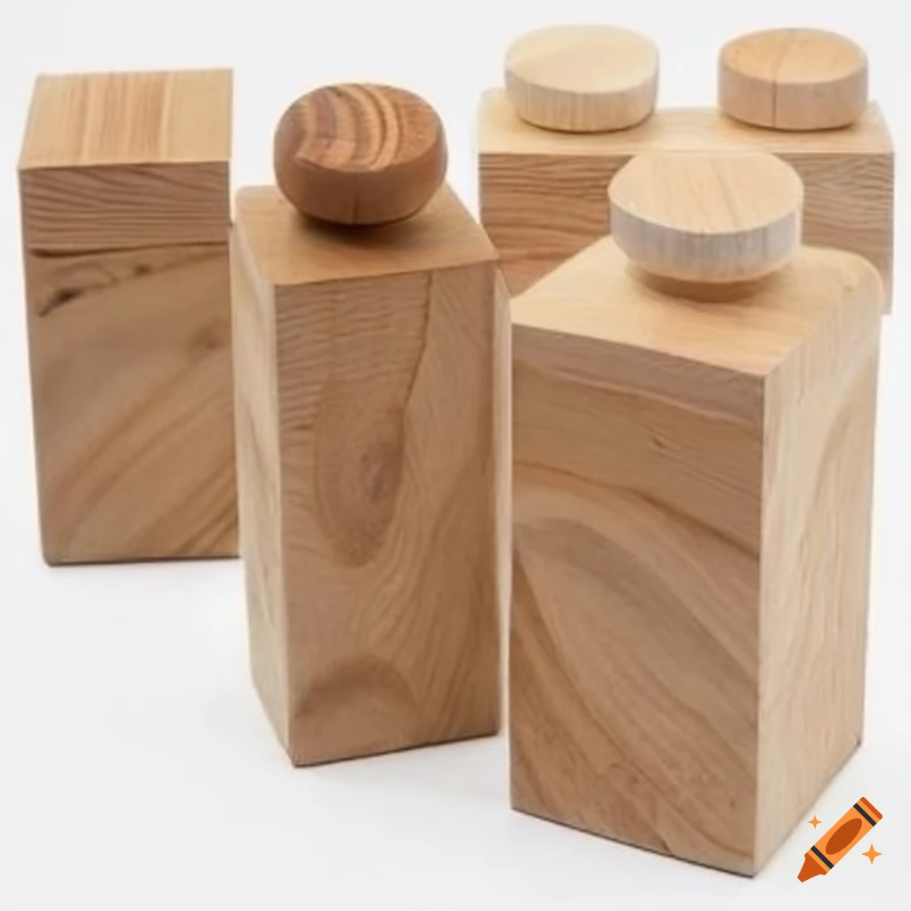 Wood blocks on Craiyon
