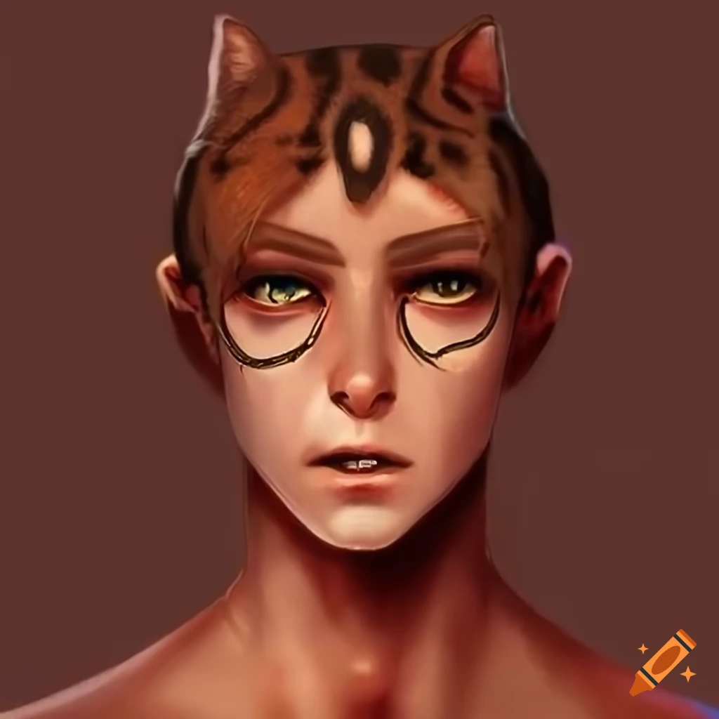 Human and cat fushion on Craiyon