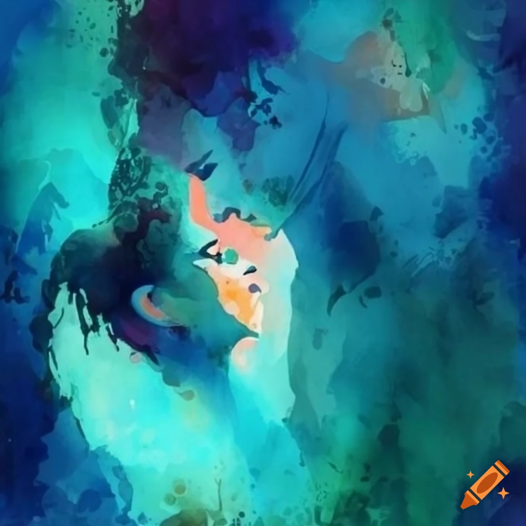 Abstract artwork depicting the concept of love on Craiyon