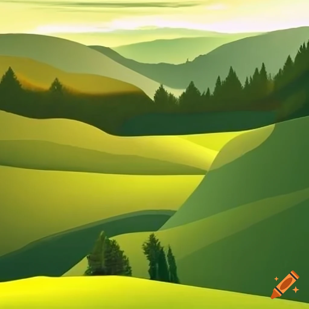 Open landscape stretches