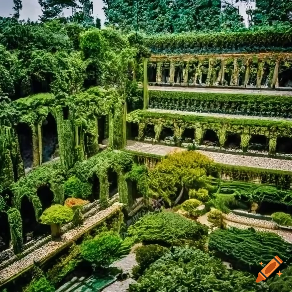 Hanging gardens of babylon on Craiyon