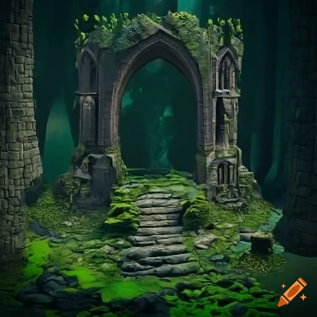 N the background between formation from above fantasy RPG game forest ...