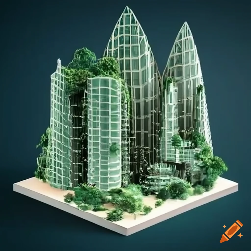 Parametric architecture in a squared modular and vegetal city cubic ...