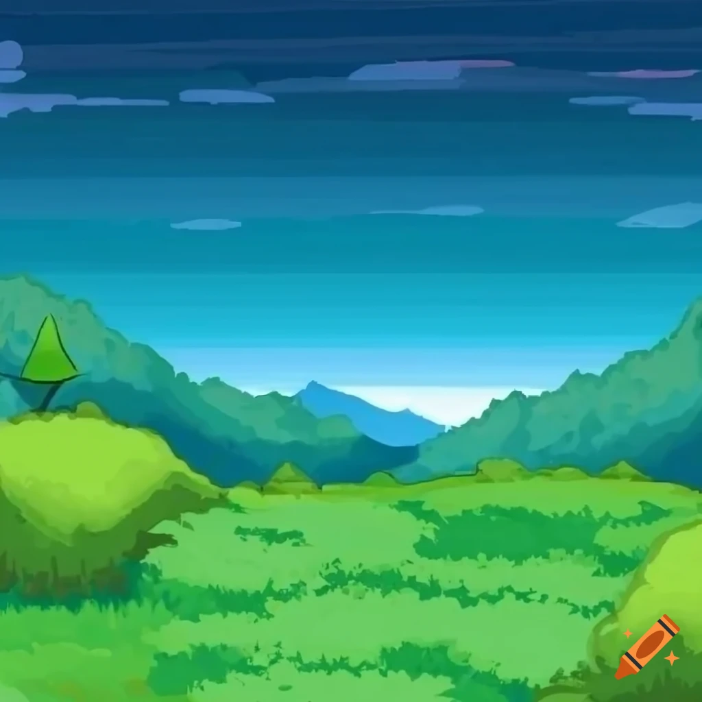 A limestone cave painterly pokemon battle background with green hot ...