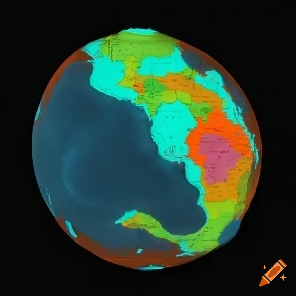 Real-time map displayed