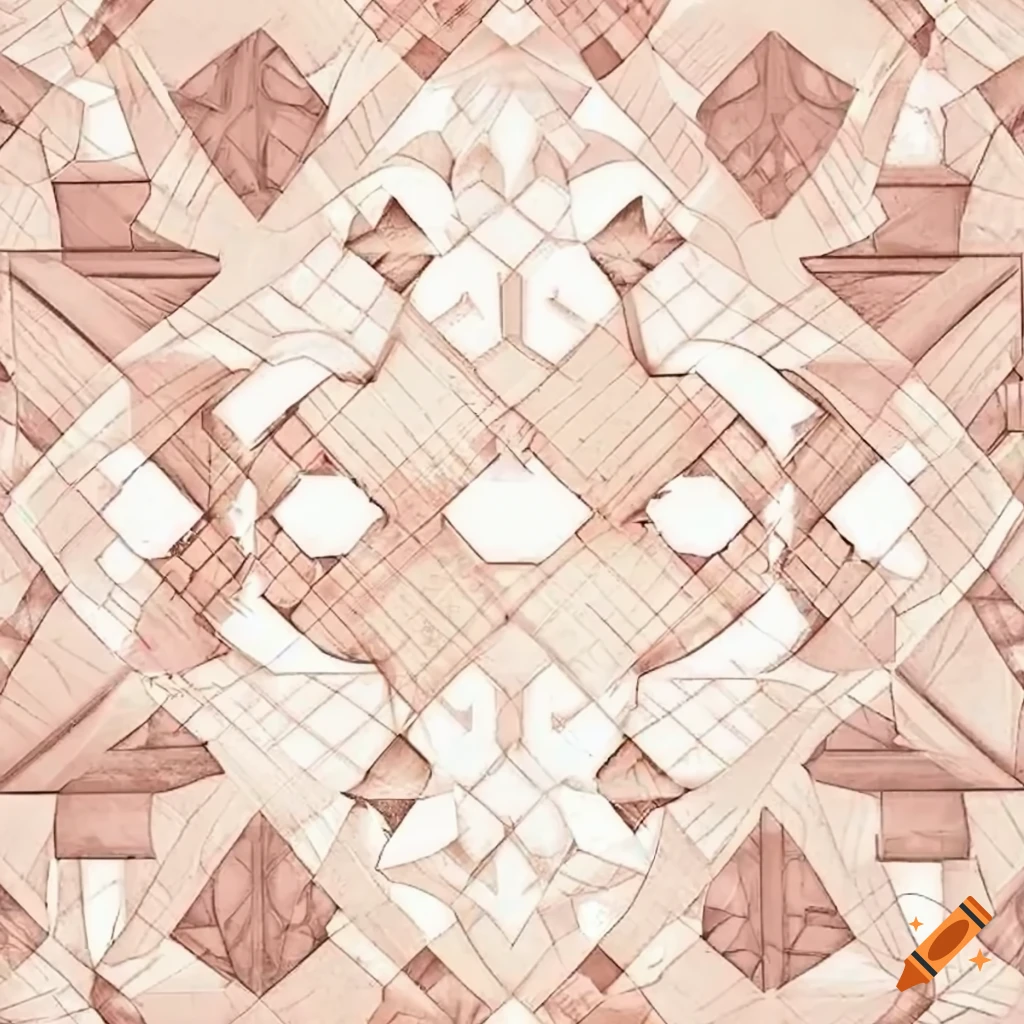 Printable label geometric pattern