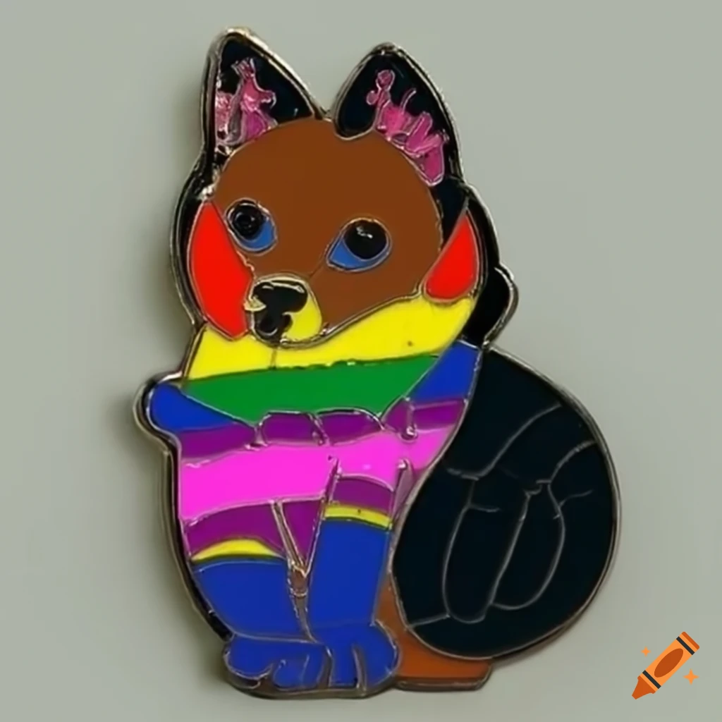 Lgbt pin animal