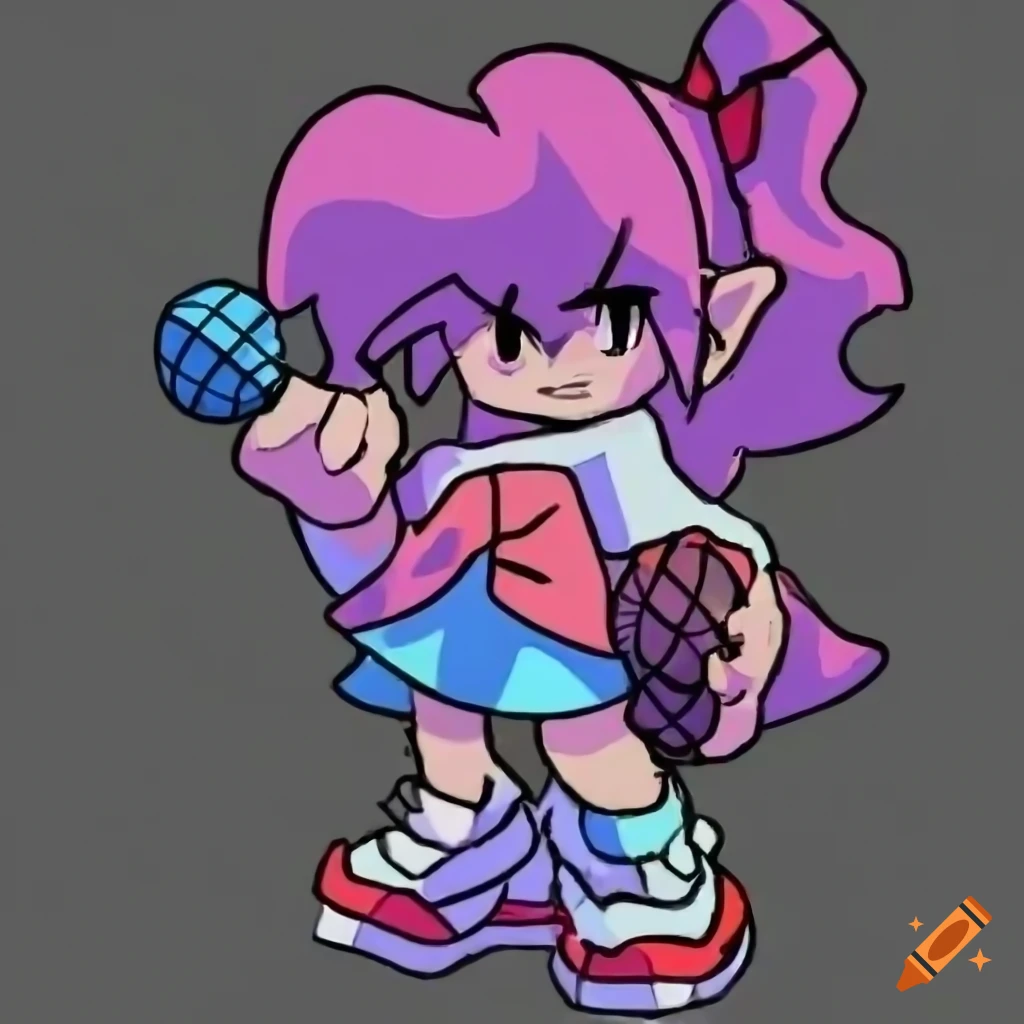 Ai hoshino. friday night funkin' style on Craiyon