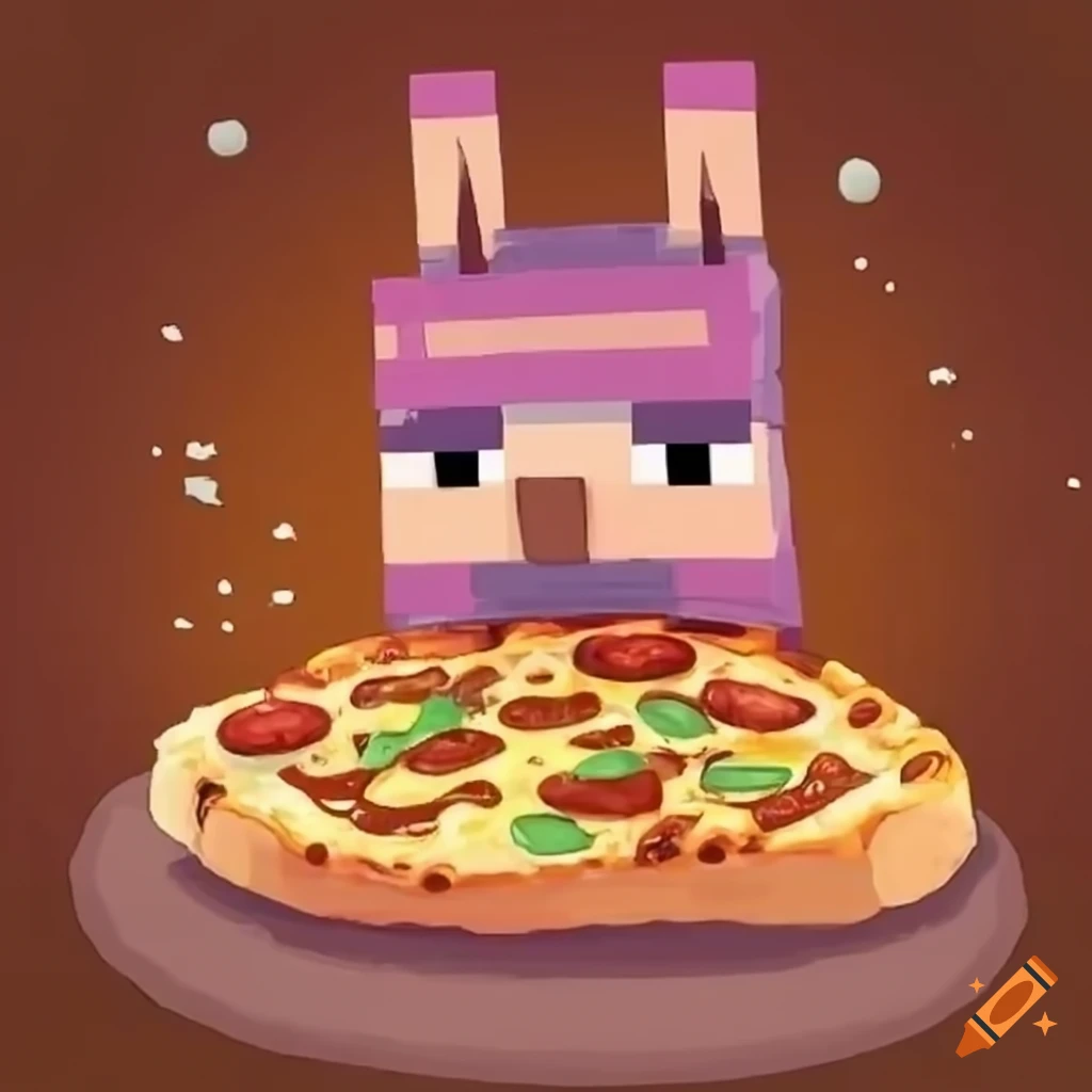 Minecraft lama called pizza on Craiyon