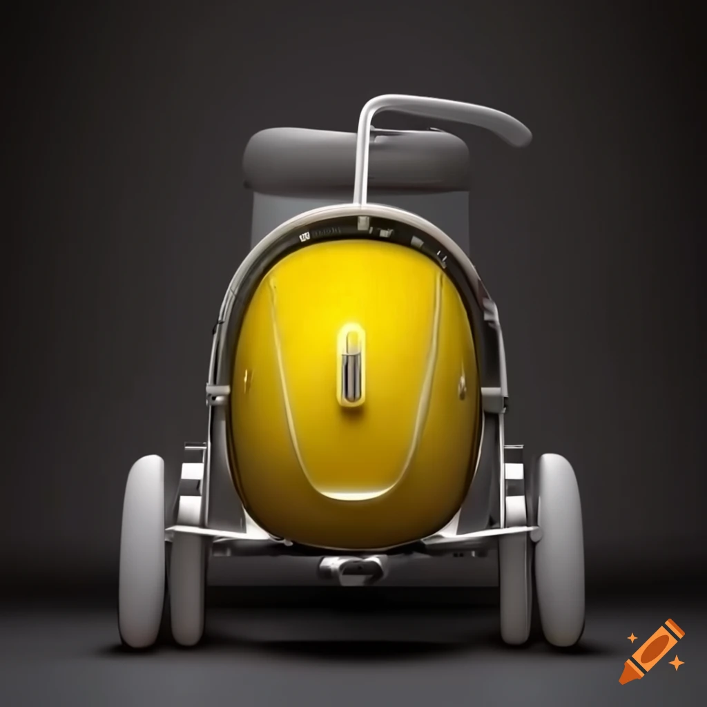 8k, Hyper Realism, Hyper Realistic, 3D, Yellow VW Beetle Wheelchair in ...