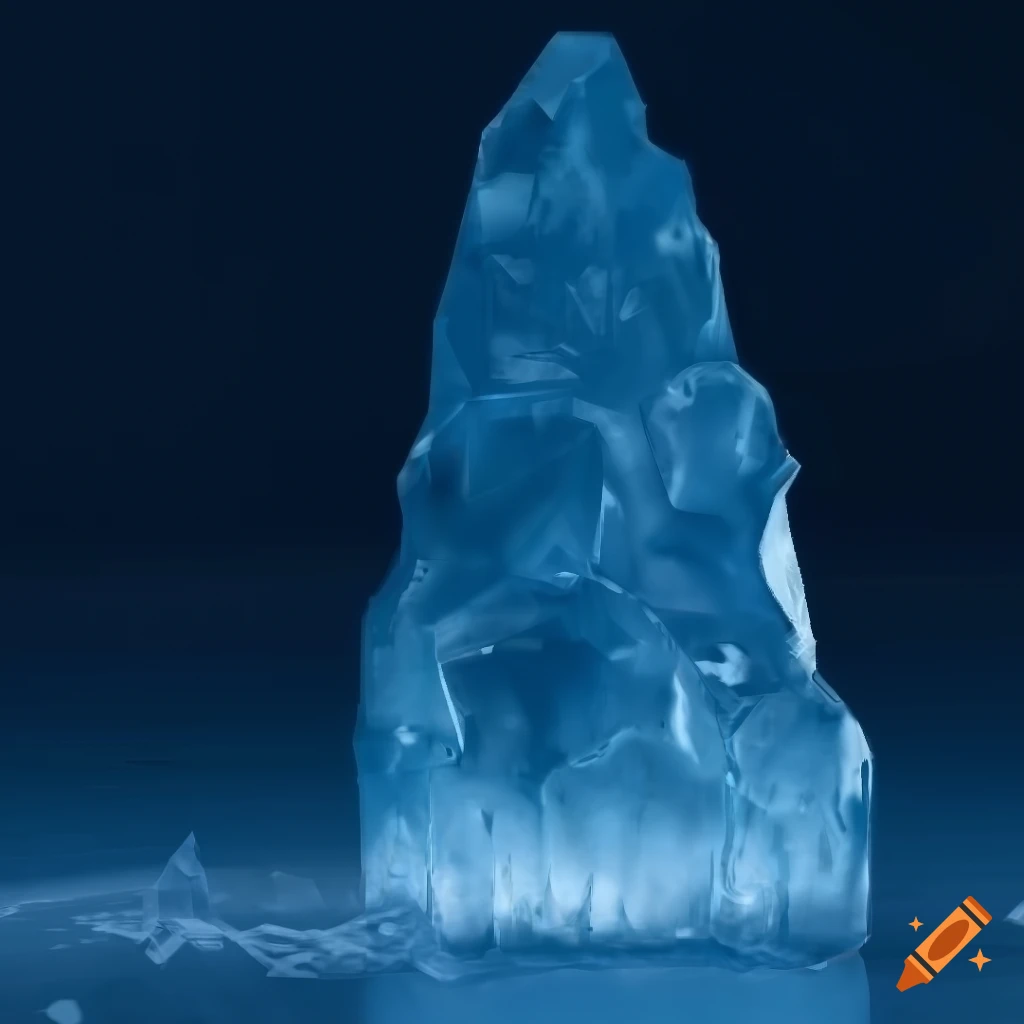 Flat ice shard texture, rpg, 3d game, high quality on Craiyon