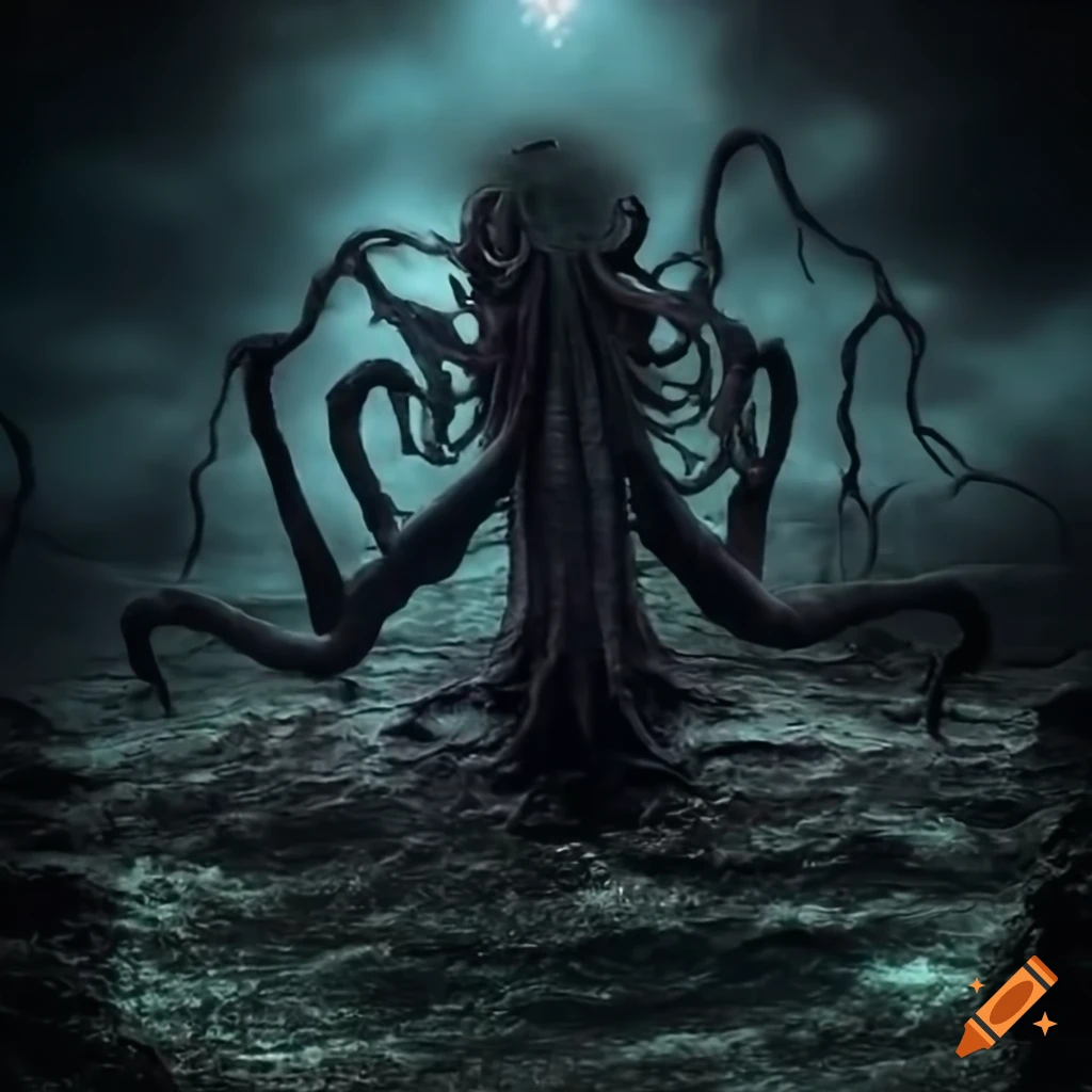 Cthulhu enraged dark stormy high resolution