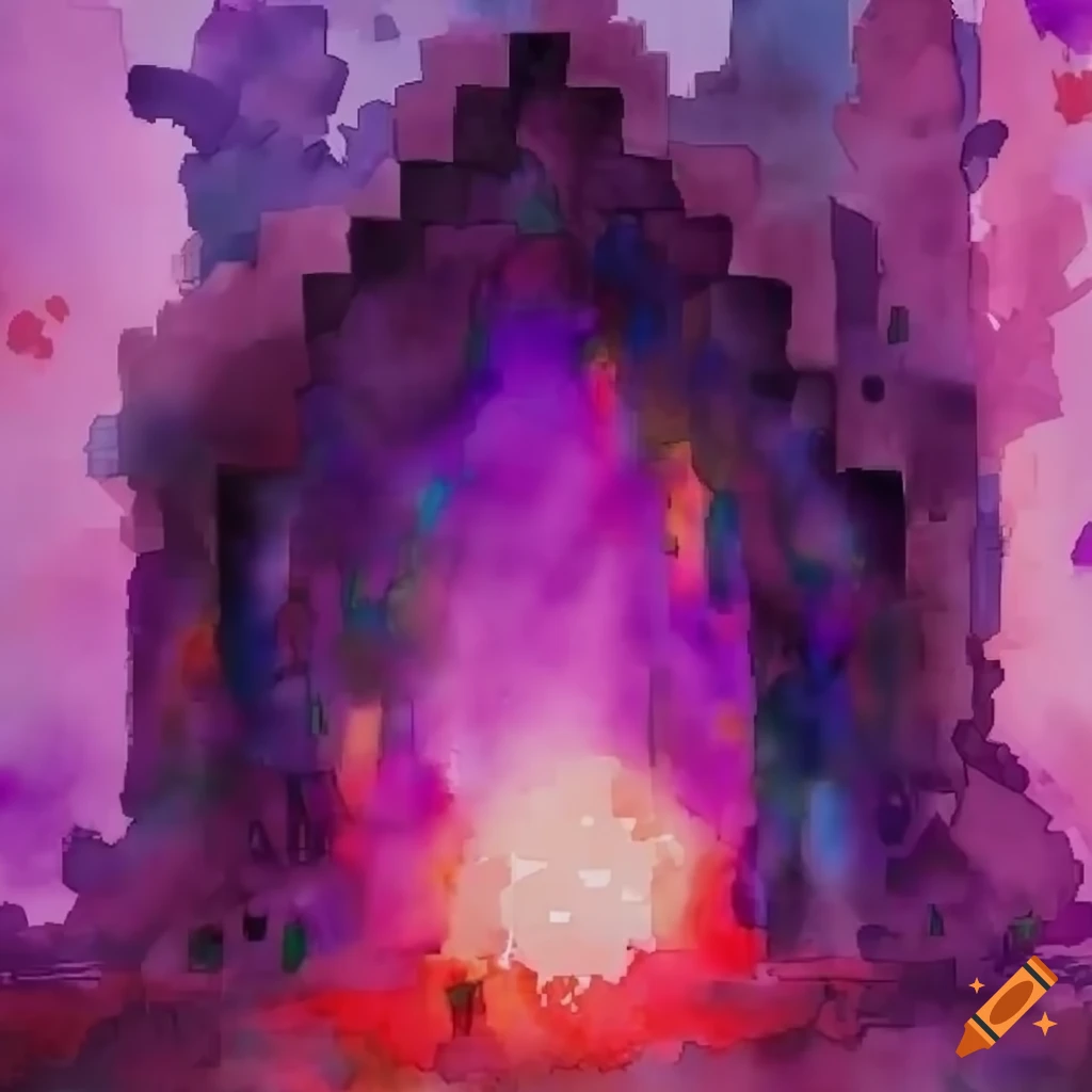 Nether portal linking on Craiyon