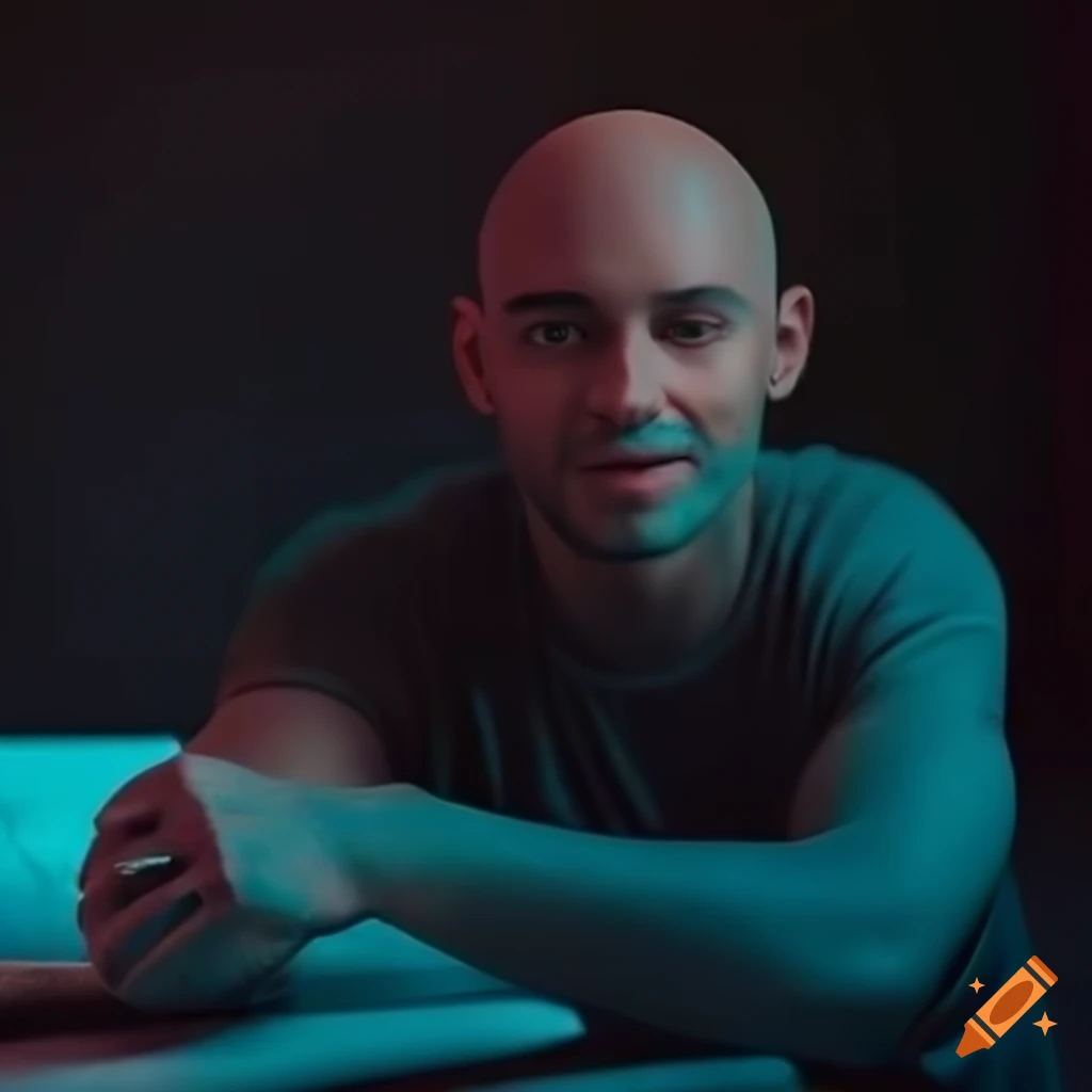 Andrew Tate SITTING AT A MODERN MARBLE DESK LOOKING INTO THE CAMERA ...
