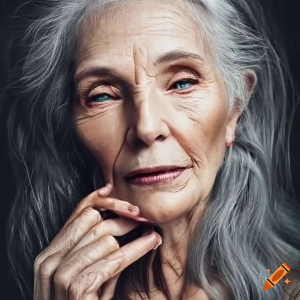 Older Woman Grey Hair