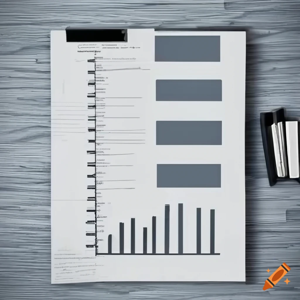 Simple finance report background white graphs and charts on Craiyon