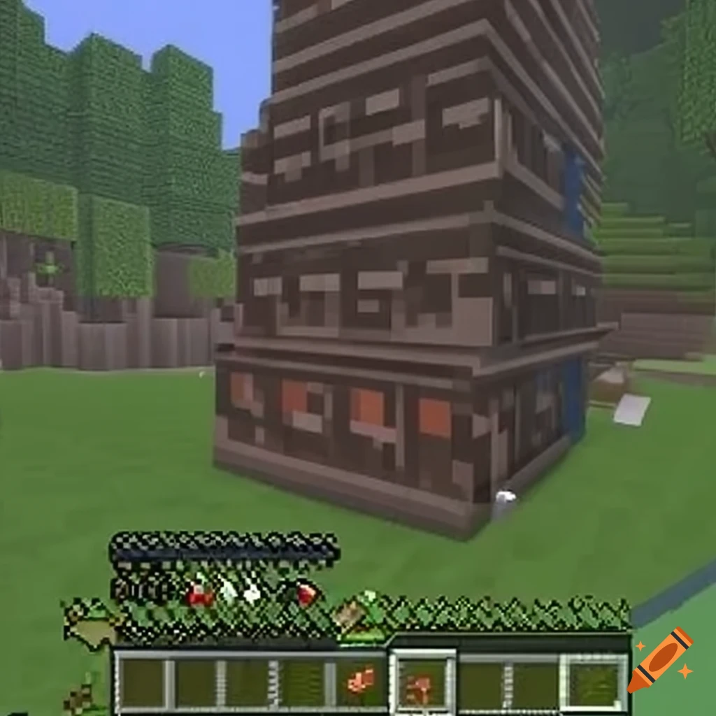 Minecraft involves creating on Craiyon