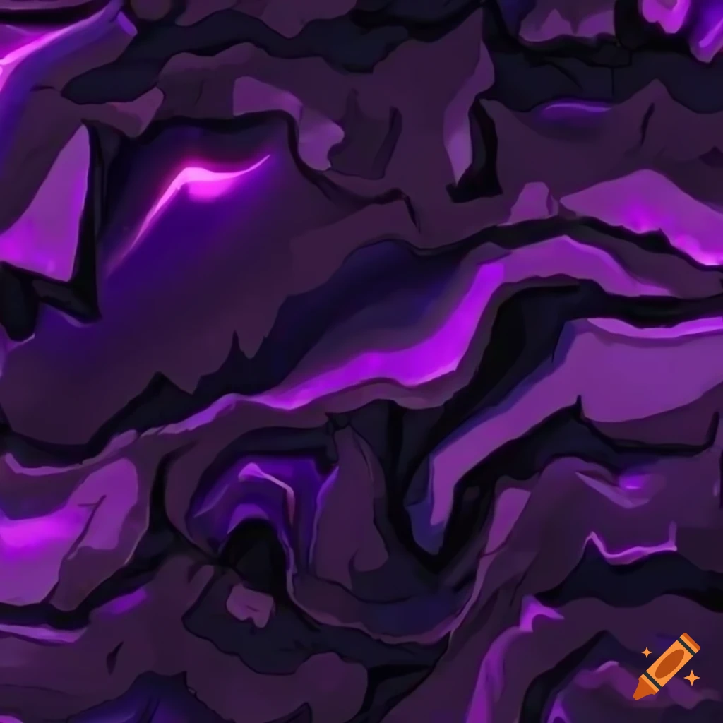 A detailed purple obsidian texture for a 2D RPG game on Craiyon