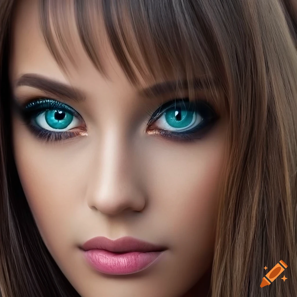Beautiful woman Accurate eyes Accurate face Adorable big eyes Perfect ...