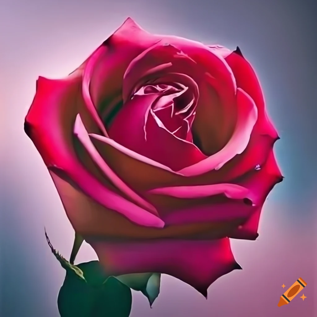 Une belle rose on Craiyon