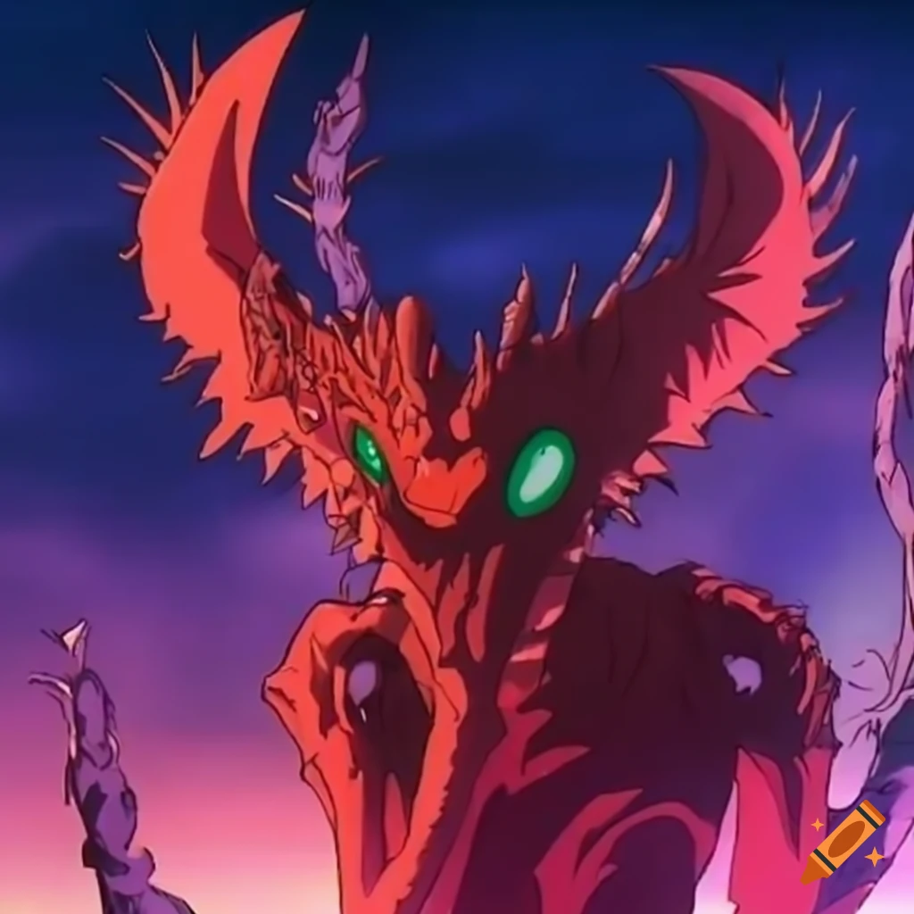 80-90's anime ova, ancient creature