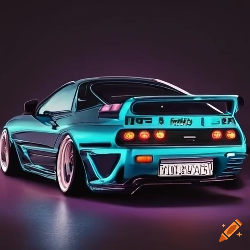 80s themed toyota supra