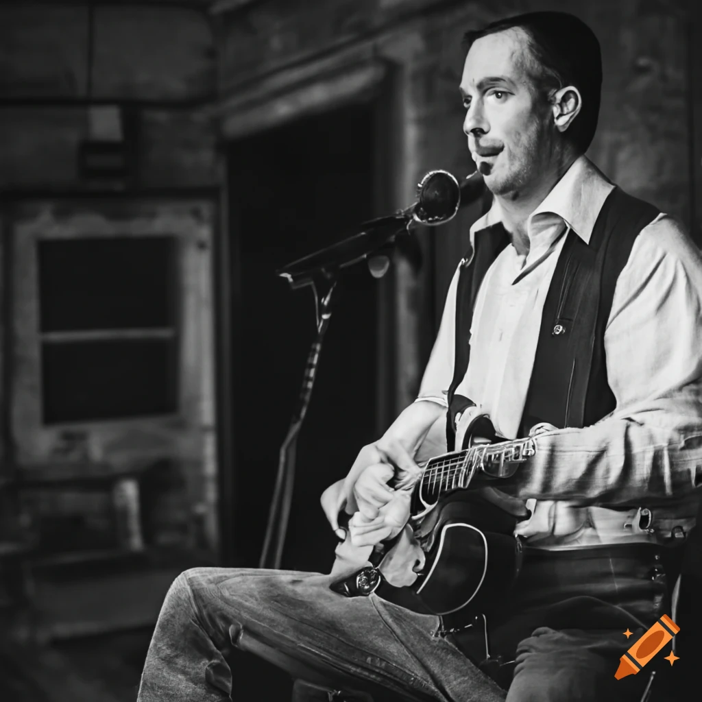 Jon richardson as a cowboy singer on Craiyon
