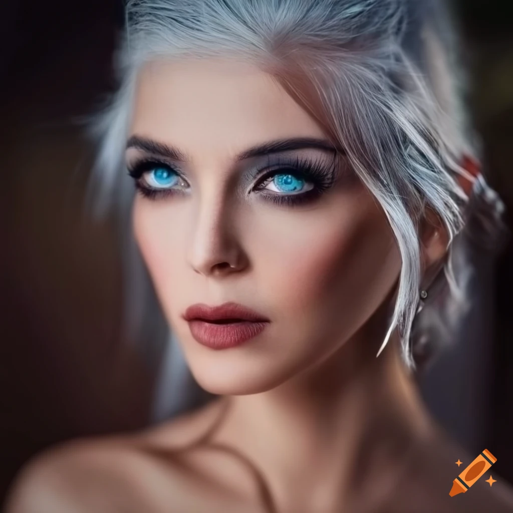 A stunning Valyrian woman with silver hair posing for a photo ...