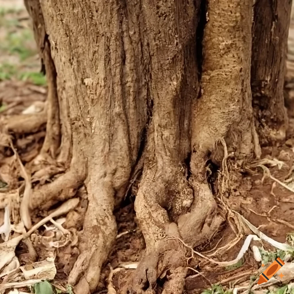 Root, natural, tree, soil, thick on Craiyon