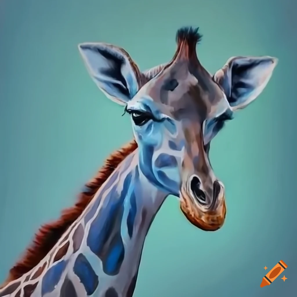 Blue giraffe