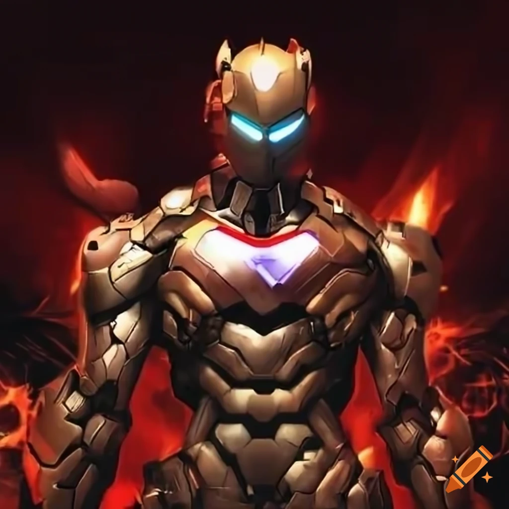 Genji fused with iron man