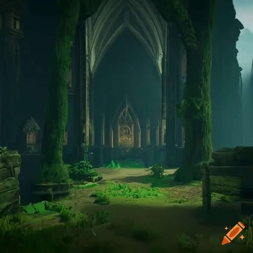 In the background between formation from above fantasy rpg game forest ...