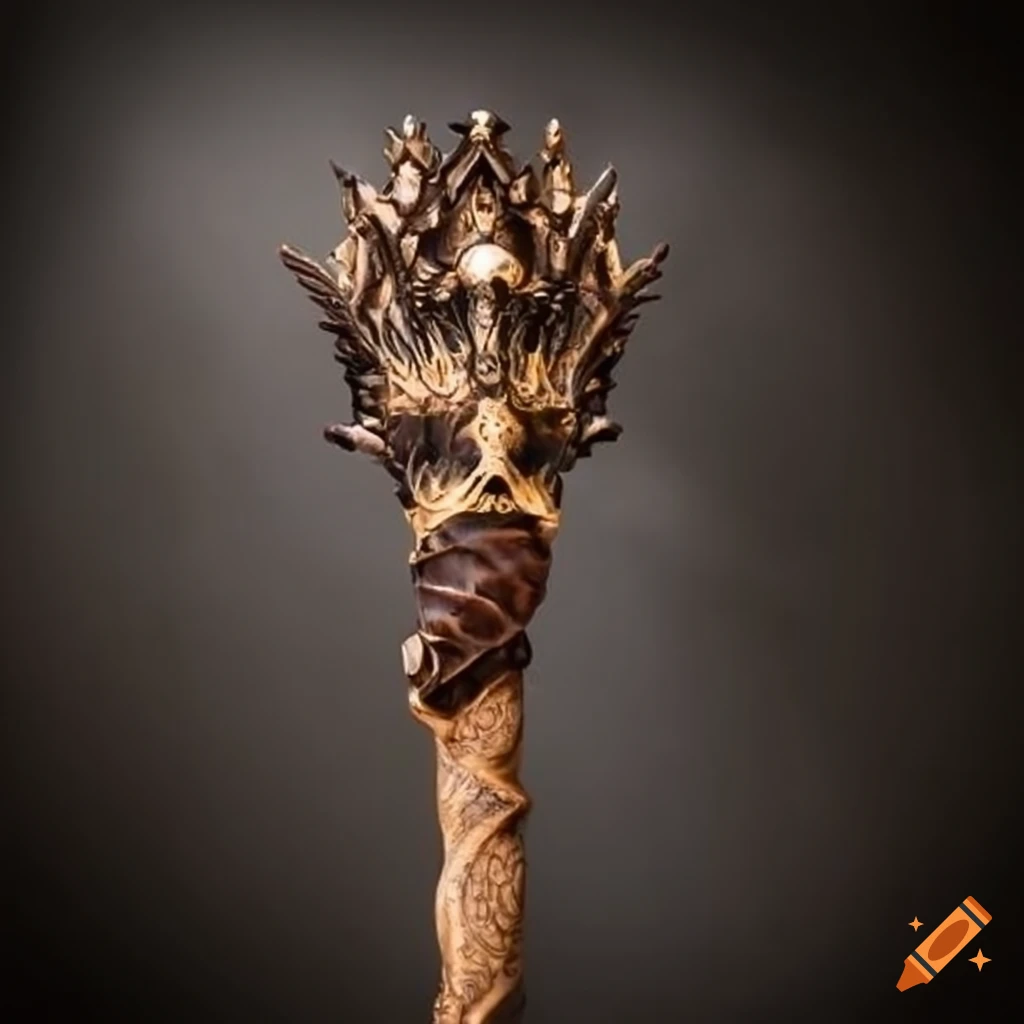 Ornate wizard staff