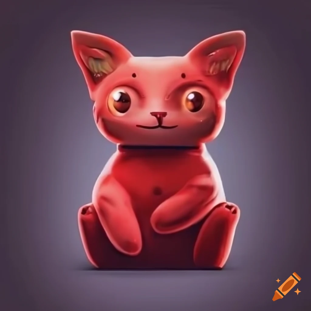 Optimism blockchain - red theme - cute creatures - in a restaurant