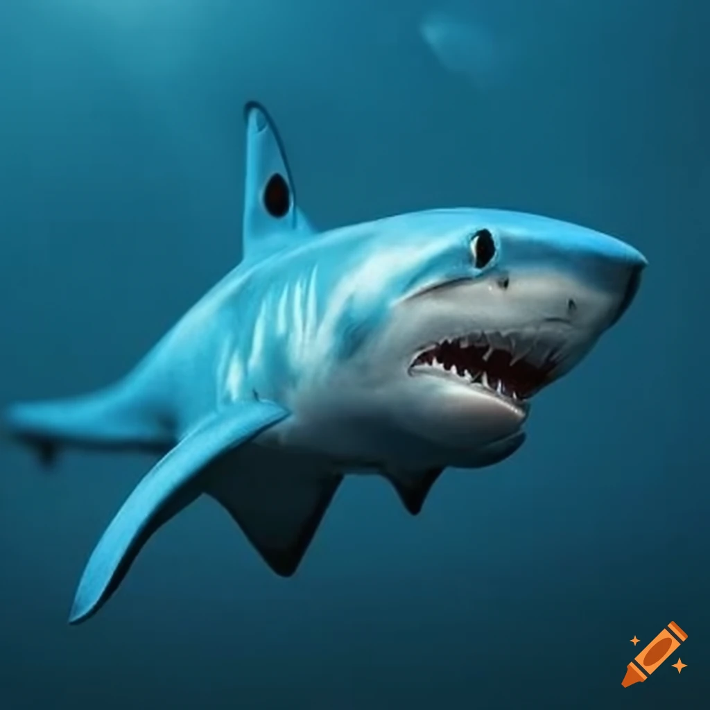 Shark with blue cap on Craiyon