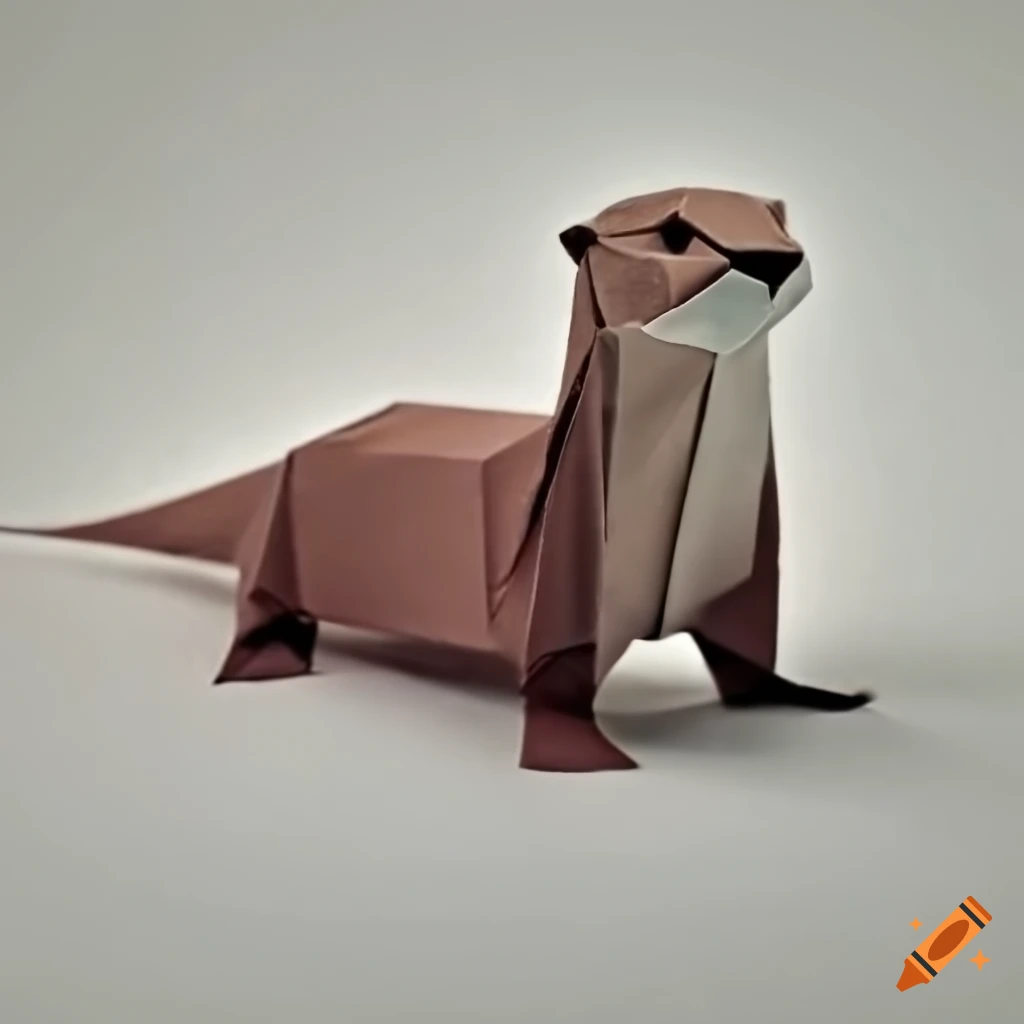 Origami Otter on Craiyon