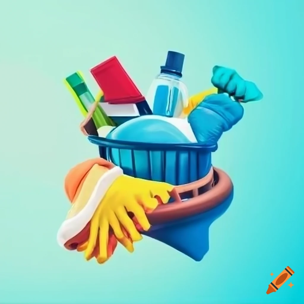 Cleaning service logo with name lucy