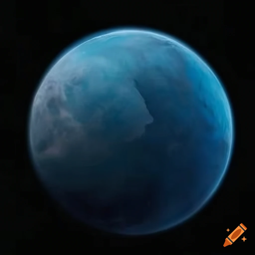 Ice planet on Craiyon