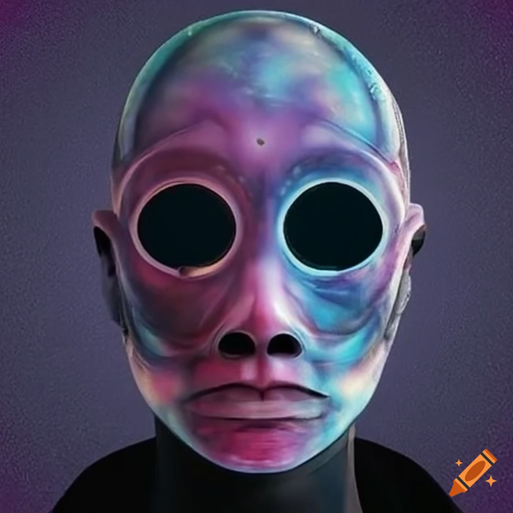 Mask with the power to create black holes human looking on Craiyon