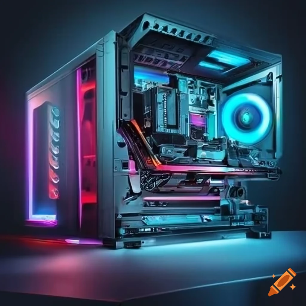 Gaming computer on Craiyon