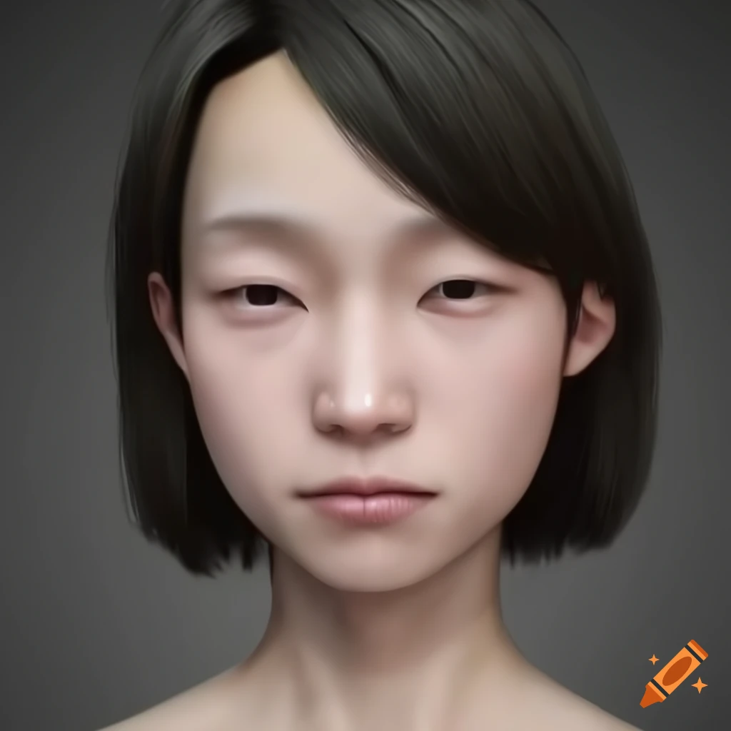 Makima, Japanese, woman, young, realistic face, realistic features on ...