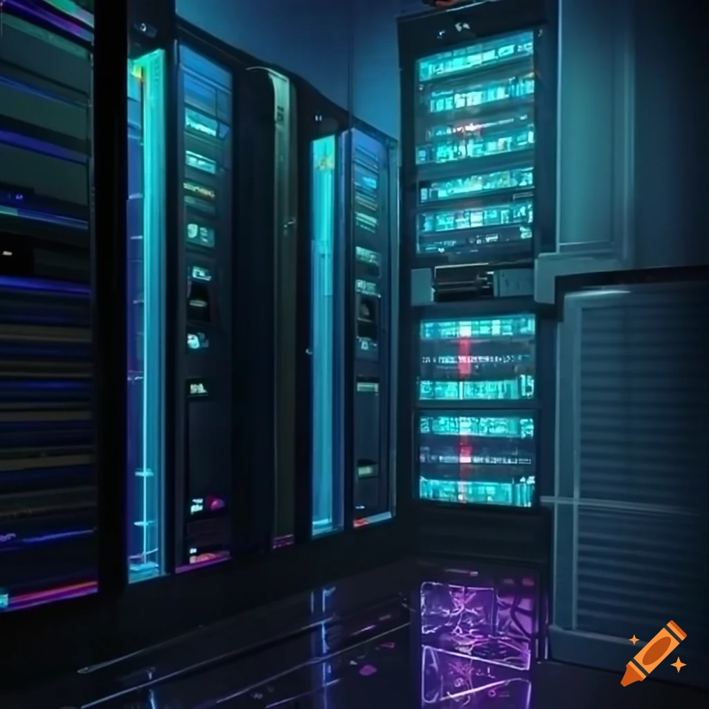 Server room on Craiyon