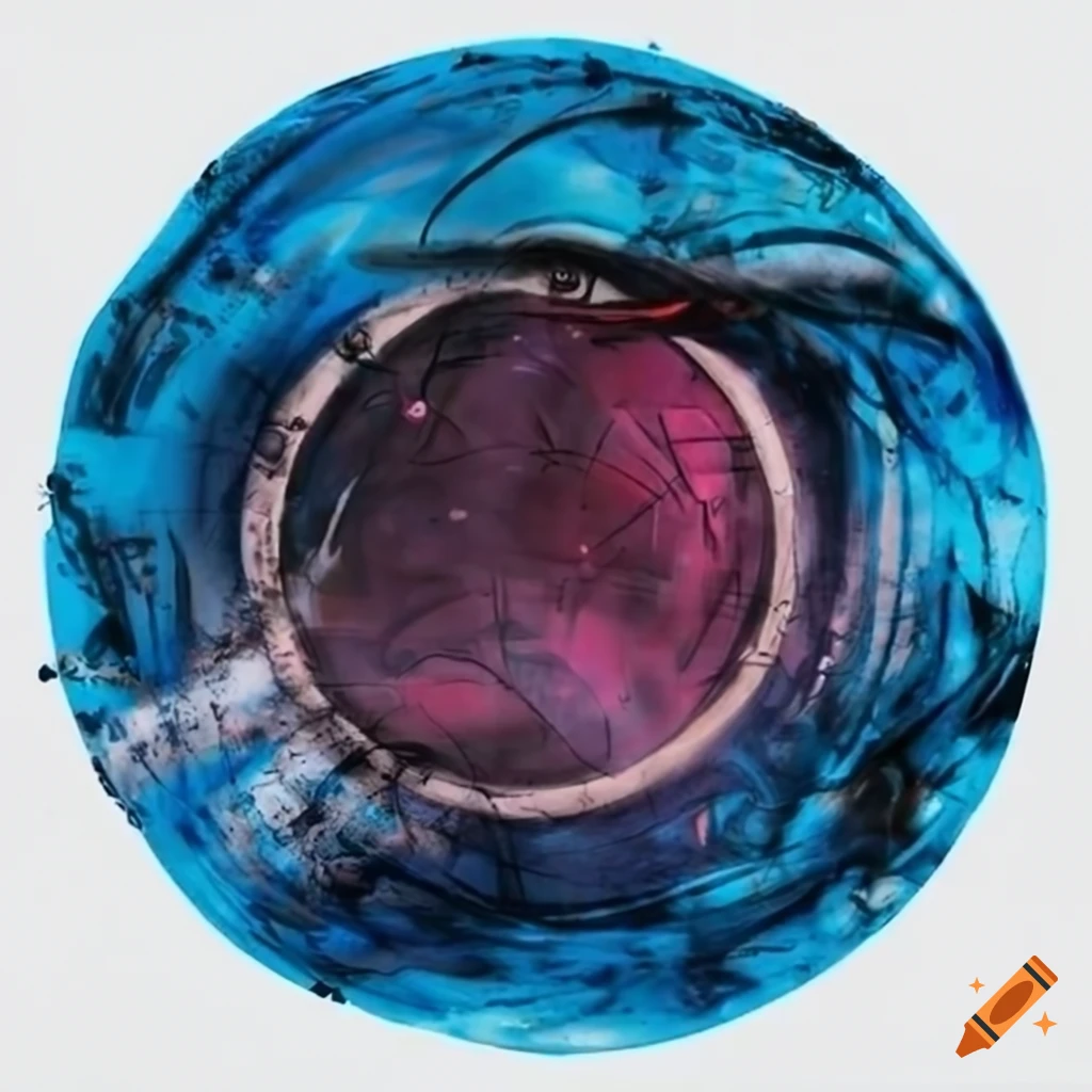 Circle graffiti art with 'vivace the rapper' on a white background