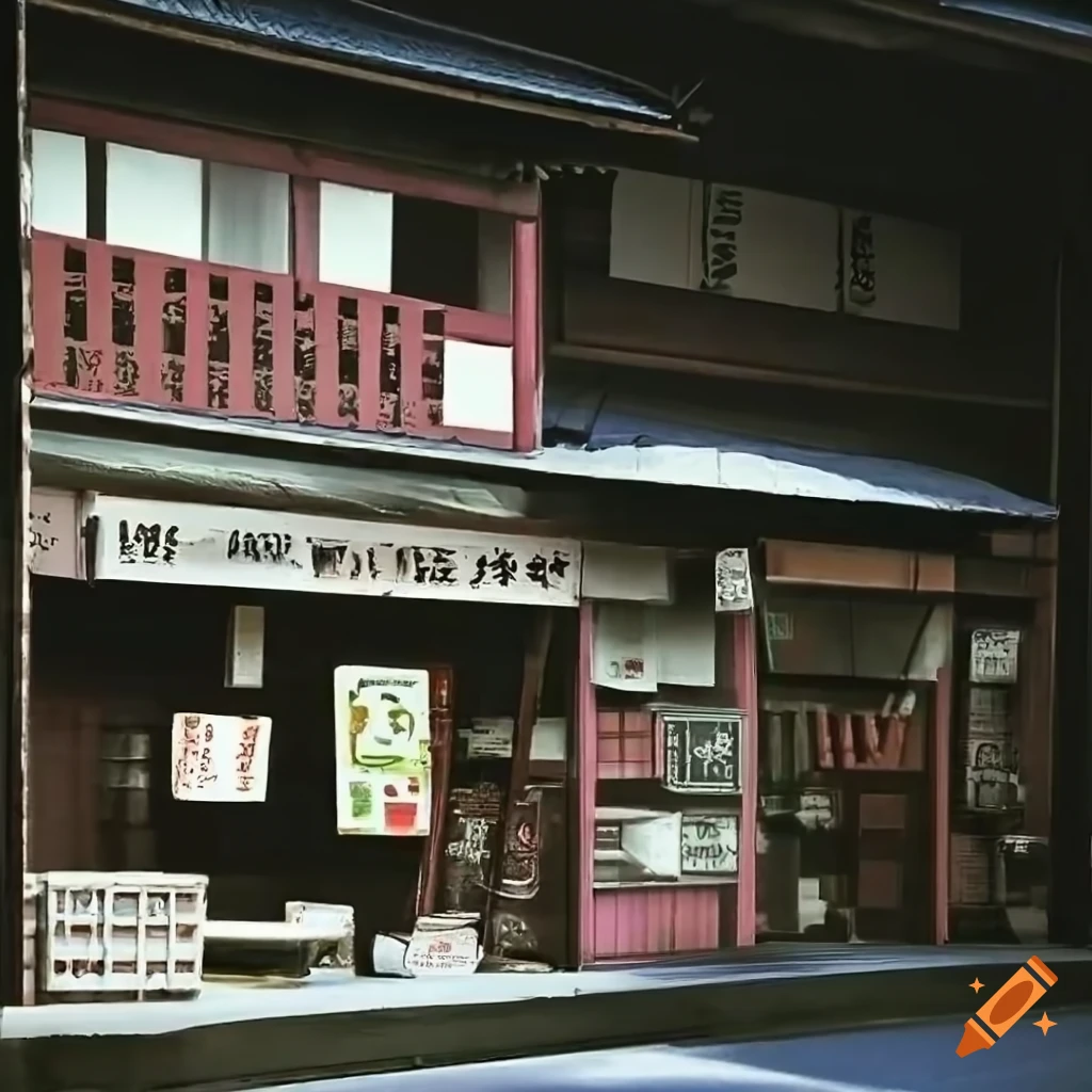 Old japanese shop 1960s on Craiyon
